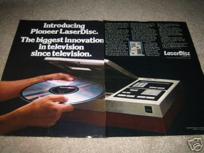 Pioneer Laserdisc Player Ad from 1981,1st player!