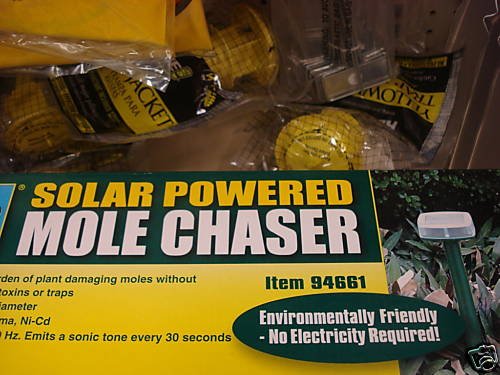 NEW! SOLAR MOLE CHASER! For moles, gophers & More!