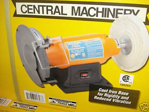 NEW! 8" Wheel Buffing Bench Top Buffer & Grinder 3/4 HP