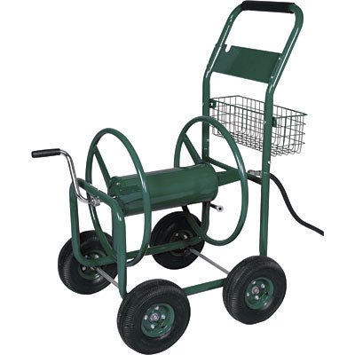 NEW HEAVY DUTY 300 FT GARDEN WATER HOSE REEL CART DOLLY