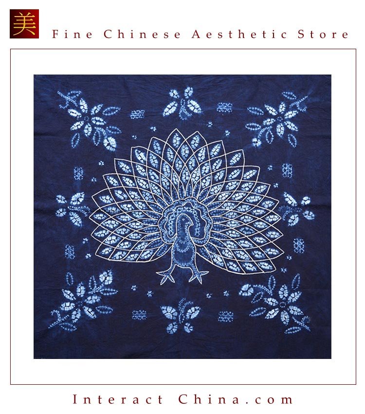 100% Handcraft Chinese Batik Painting 110 x 110CM Tablecloth Home Wall ...