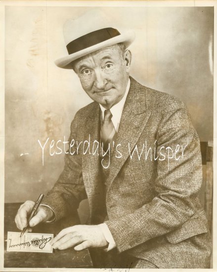 1920s Vintage Publicity Photo Charlie Murray signing