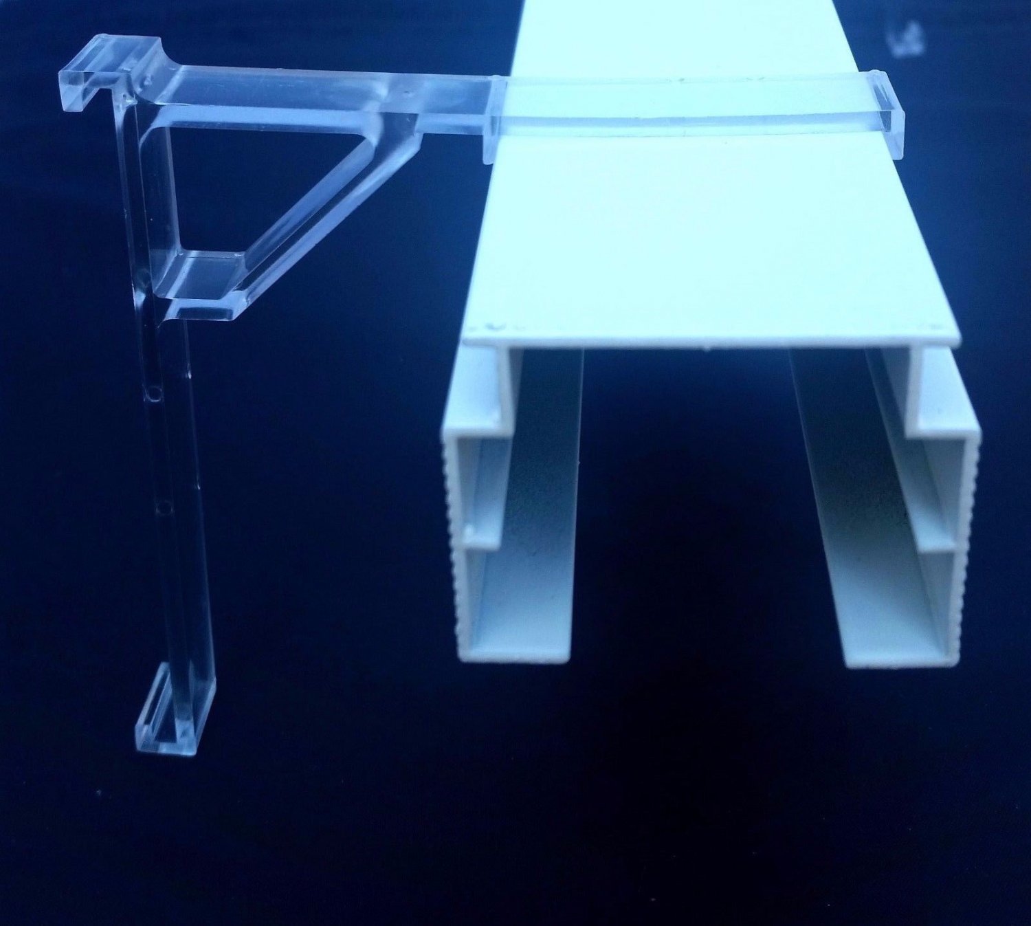 Vertical Blind Clear Valance Clip Bracket - PKG Of 10