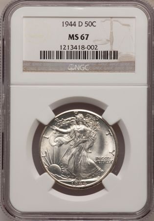 1944-D Walking Liberty Half Dollar MS67 NGC