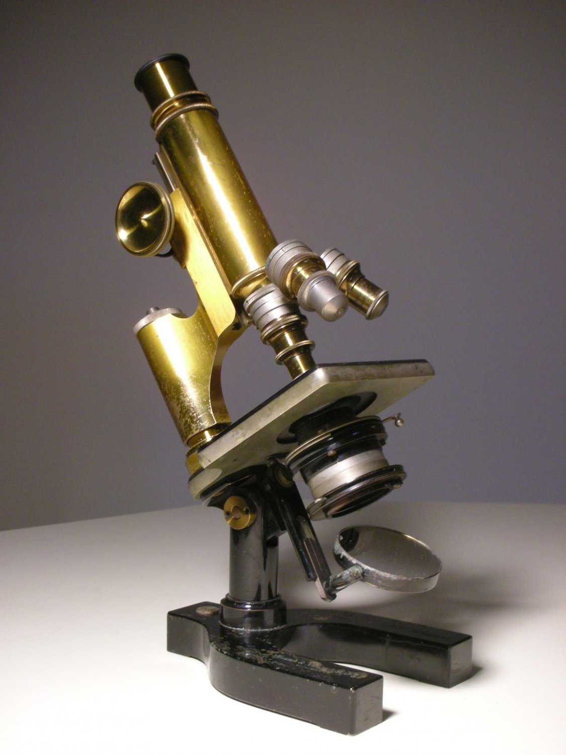 Antique Arthur H Thomas Bausch Lomb American Microscope Optical