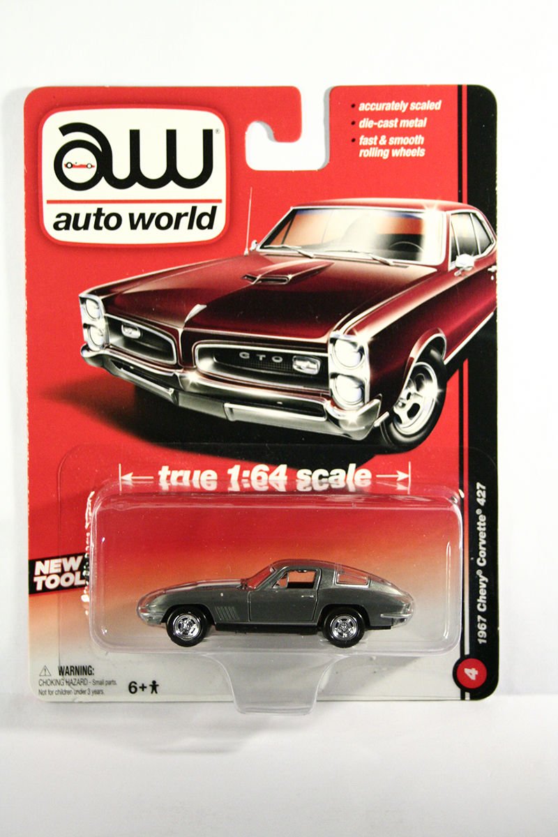 Auto World 1967 Chevy Corvette 427 ULTRA RAW CHASE - 1 OF 10 - RELEASE 1