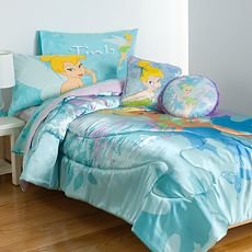 Tinkerbell Satin Twin Comforter and Sheet Set