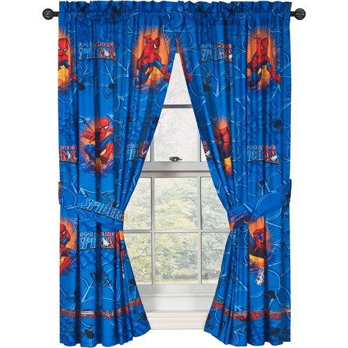 Spiderman Window Curtains, Drapes