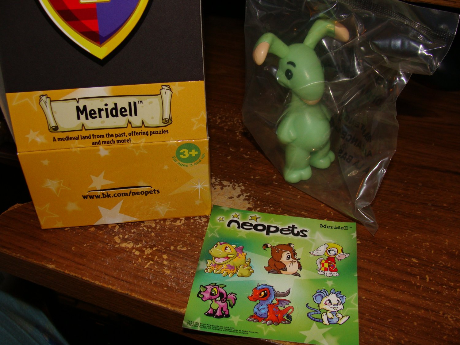 Neopets Green Blumaroo from Burger King.