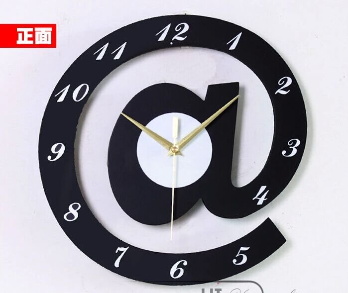 16"Stylish Alphabet Decorative Wall Clocks - T2820B