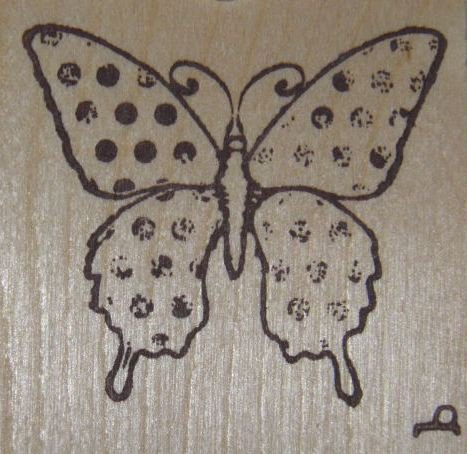Butterfly Effect Rubber Stamp (Unity Stamp Co US-1052W)