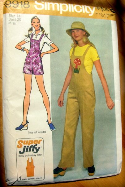 Jumpsuit Vintage 70s Sewing Pattern Simplicity 9918