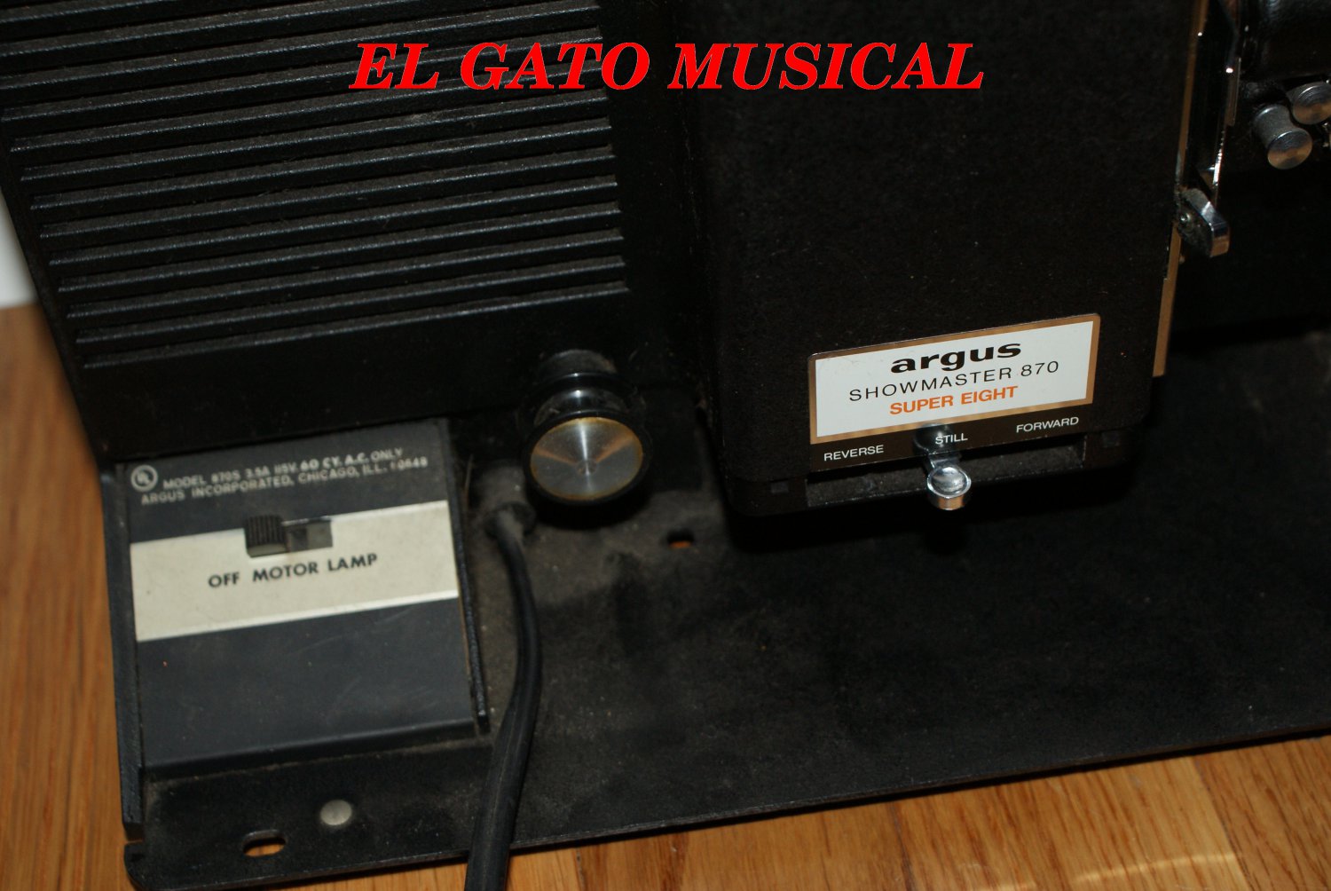 ARGUS SHOWMASTER 870 SUPER EIGHT MOVIE PROJECTOR for 8 mm FILM (Model ...