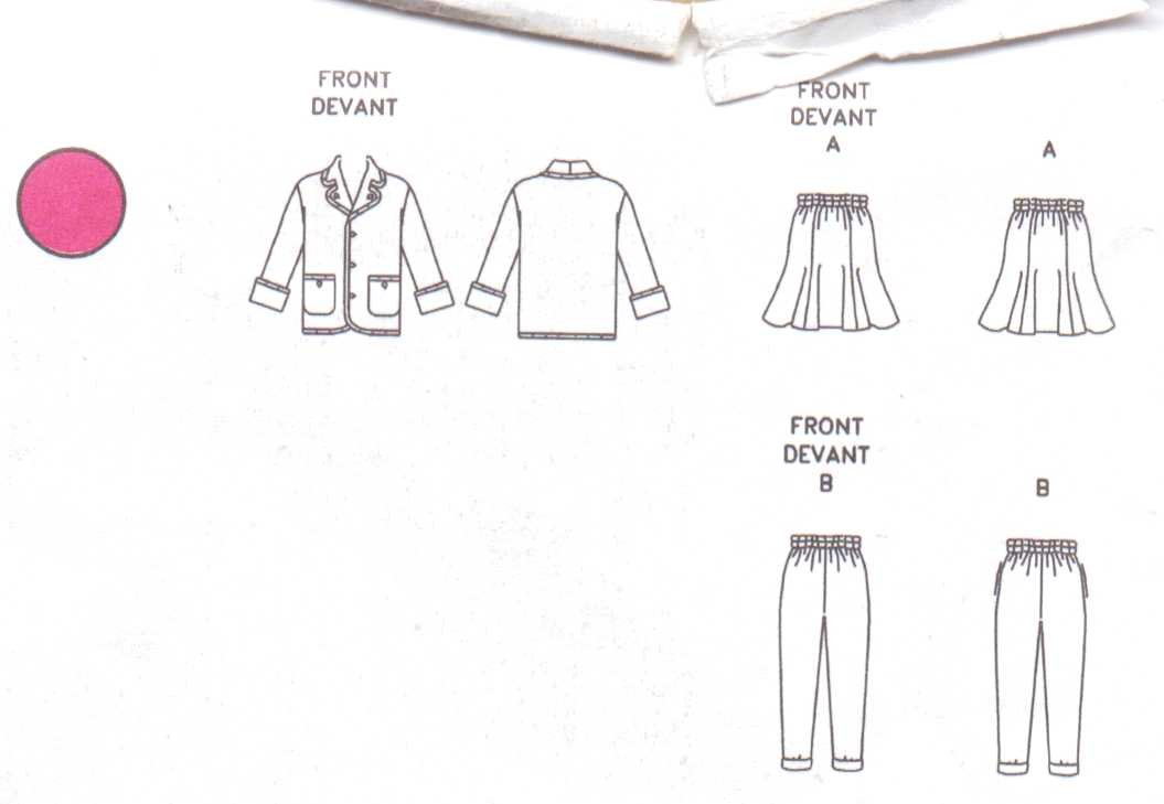 Vogue pattern 9108 Children's jacket, shirt,pants sizes 2/4