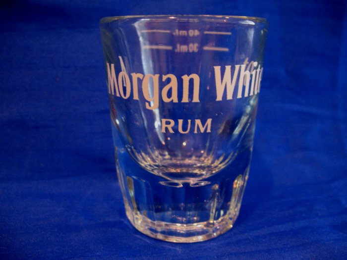 Vintage Captain Morgan White Rum Souvenir Shot Glass