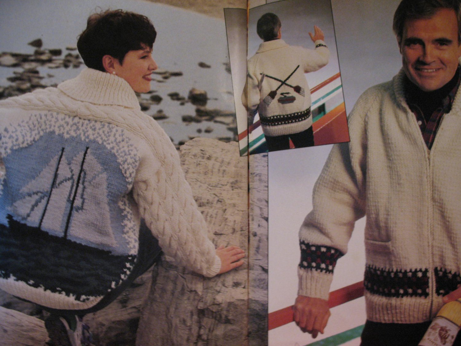 Patons Vintage Knitting Patterns FAMILY Cowichan Sweaters Jackets Pullovers