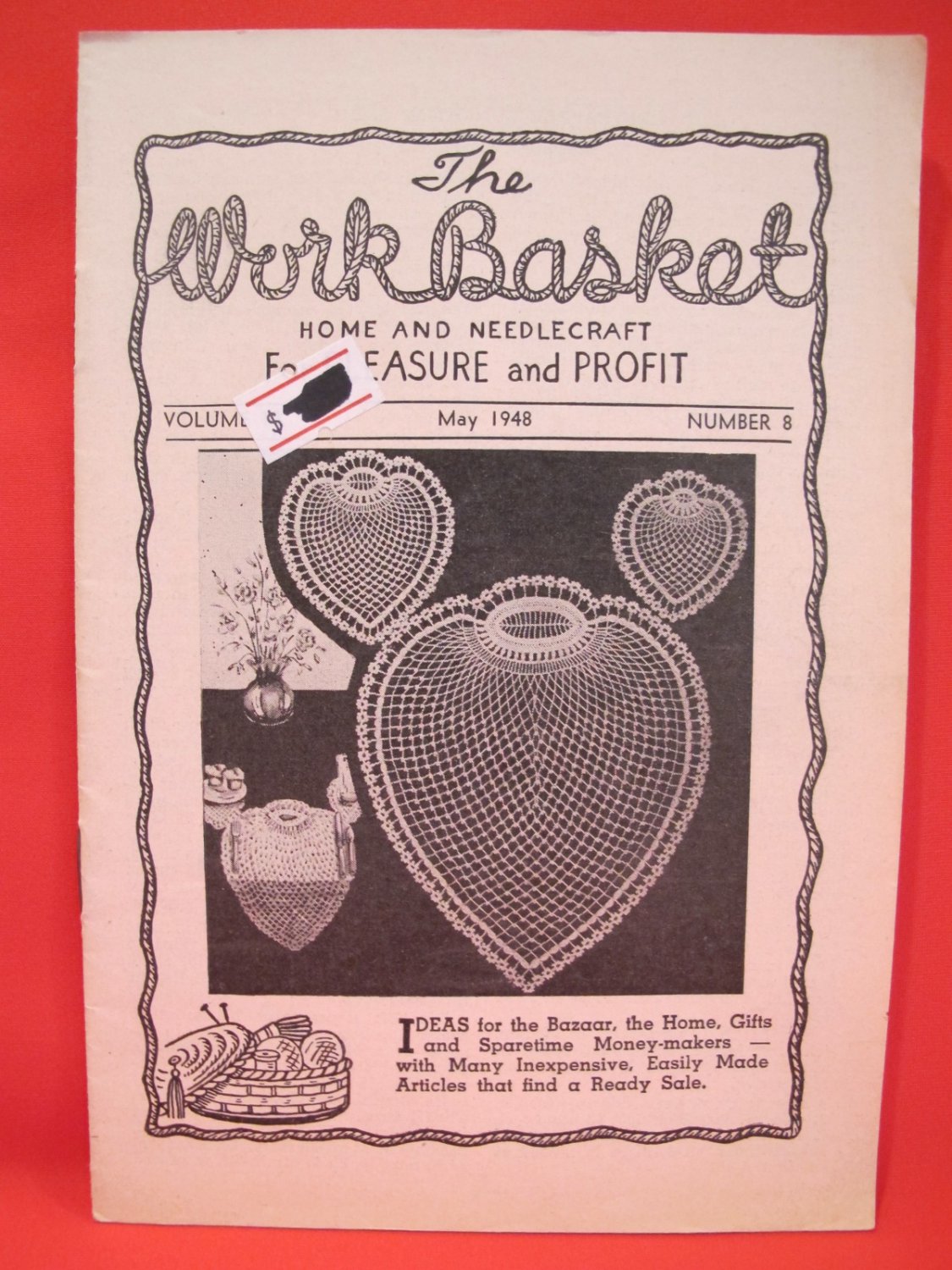 Vintage WORK BASKET Magazine Patterns May 1948