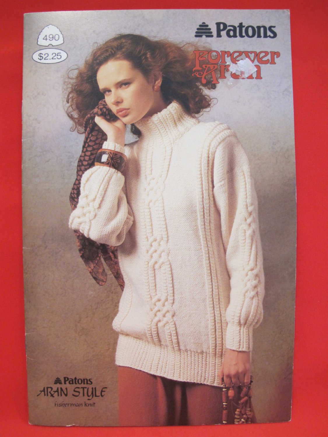 Patons Aran Style Fisherman Knits Knitting Patterns ADULTS Sweaters Skirt