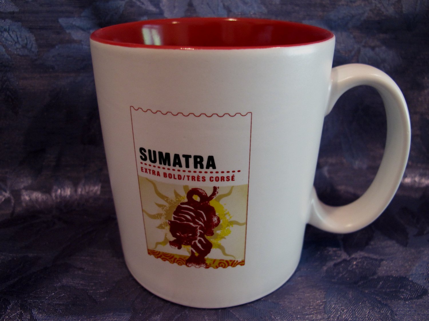 STARBUCKS Coffee Mug Cup SUMATRA TIGER Large 15 ounce Size