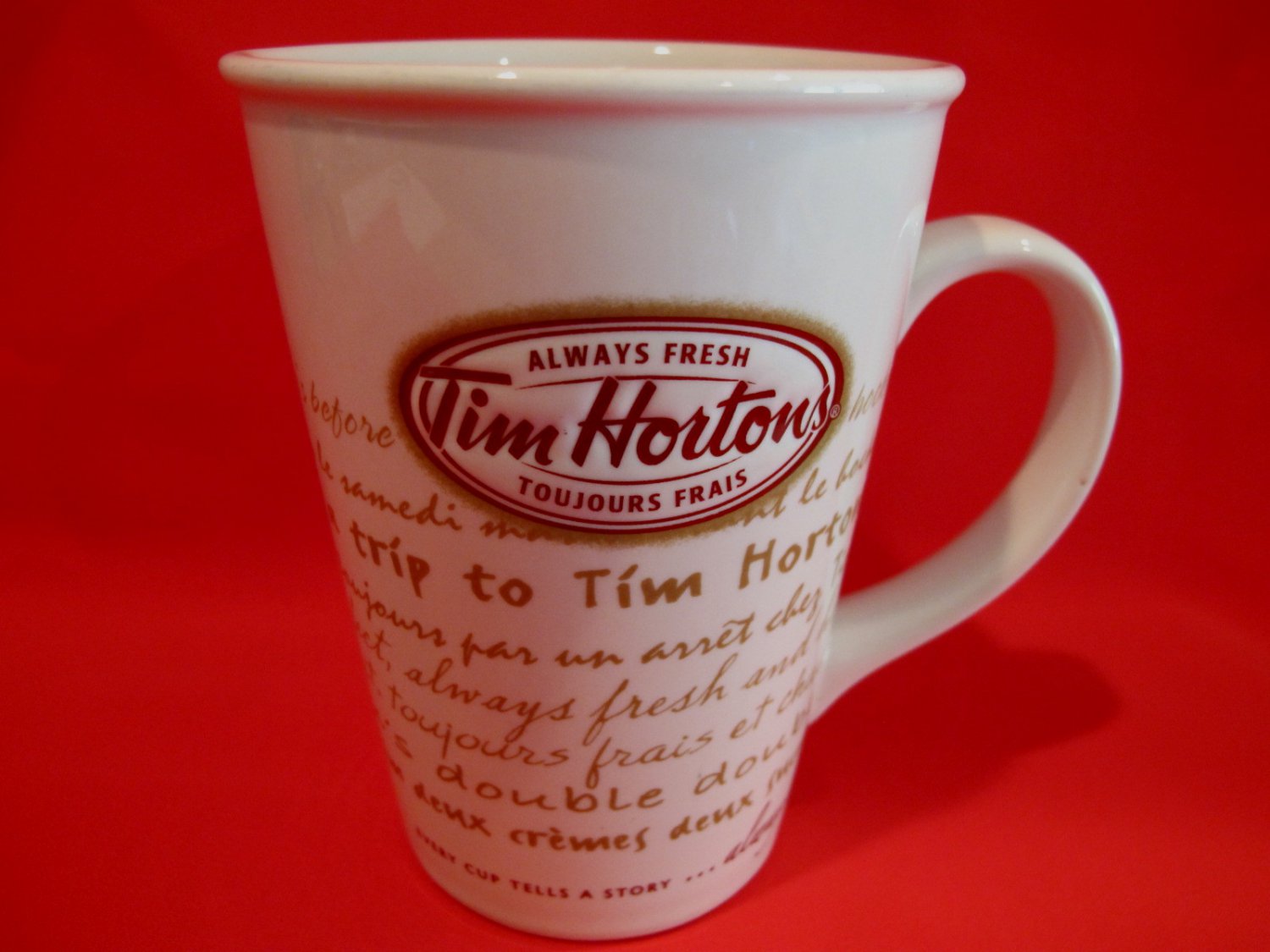 TIM HORTONS Coffee Mug Always Fresh Souvenir Number 9 LIMITED EDITION