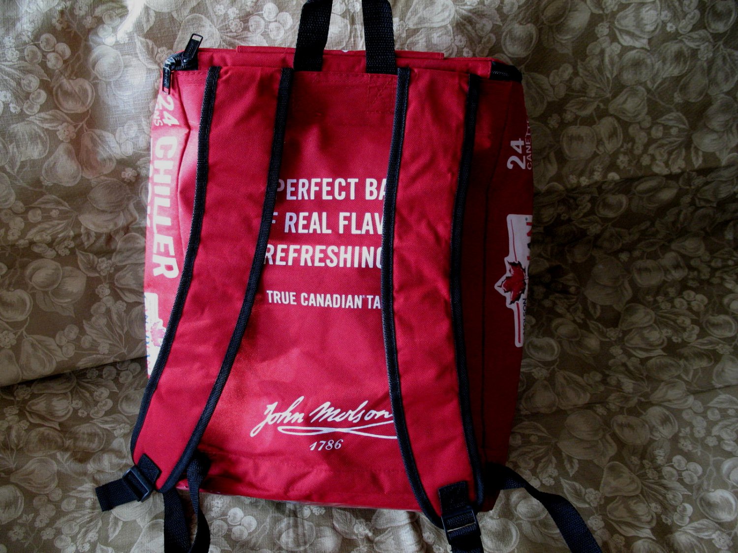 MOLSON CANADIAN BEER Backpack Chiller Pack Cooler Tote CANADA Souvenir ...
