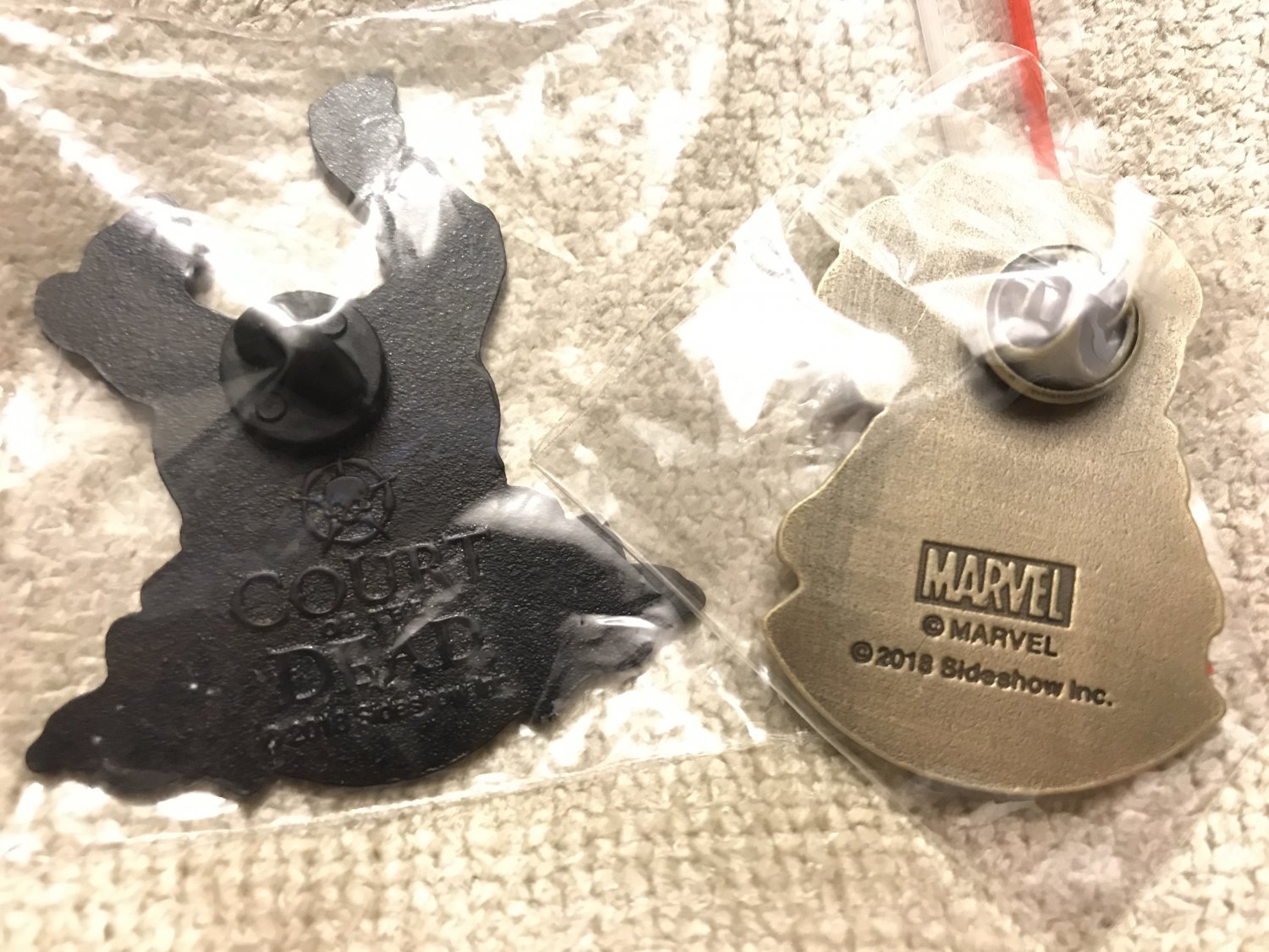 SDCC 2018 SideShow pins - Court of the Dead & Marvel