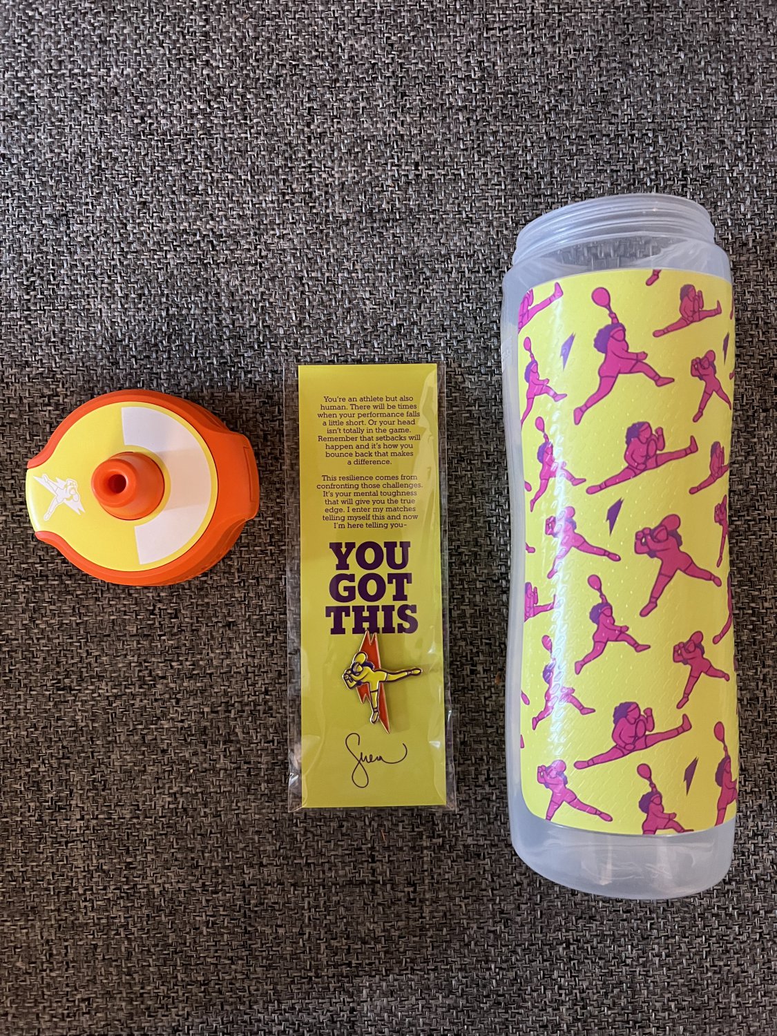 Serena Williams limited edition Gatorade Gx Water Bottle 30oz With Pin