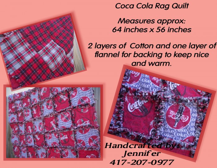 Coca Cola Rag Quilt