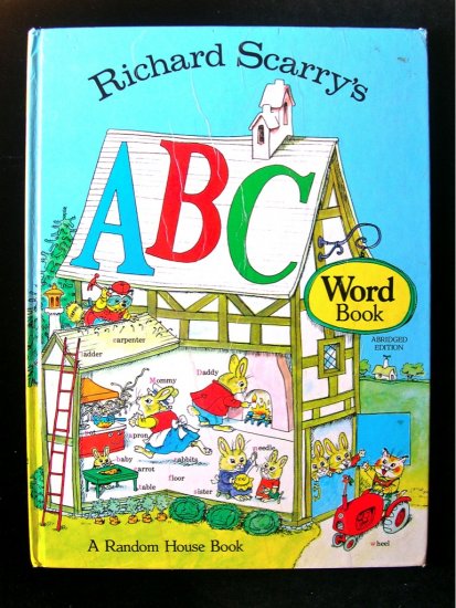 Richard Scarry's ABC Word Book Picture Dictionary 1971