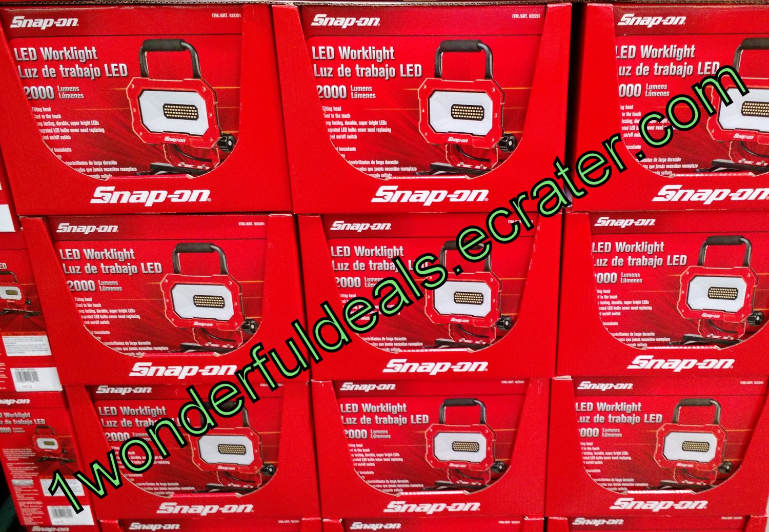 Snap On Portable Work Light 2000 LUMENS 46 LED 25watts In Outdoor QUICK ...