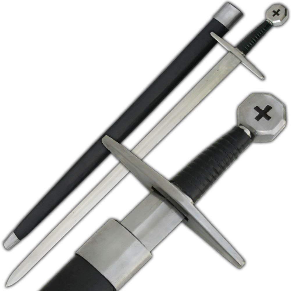 Medieval Warrior Crusader Holy Cross Knights Templar Long Sword