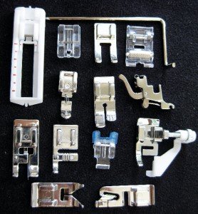 Set of 14 Elna Sewing Machine SNAP-ON Presser Feet NEW