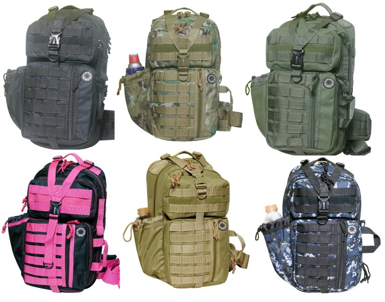 Nexpak Tactical Assault Messenger Sling Bag Hiking Day Pack MOLLE Loops ...