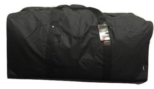 Square Cargo Sports Bag 42 Inch Black Duffel Camp Huge Jumbo Duffelbag ...