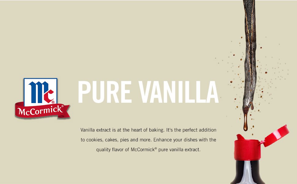 McCormick Pure Vanilla Extract 12 Oz Imported Vanilla Beans