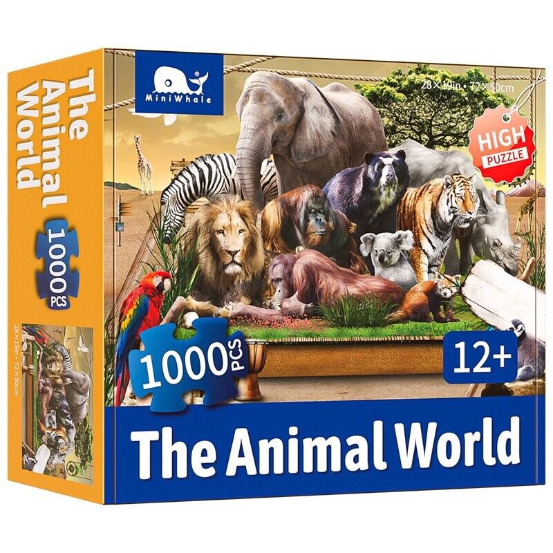 The Animal World Puzzle Family Fun Jig Saw Jigsaw 1000 Pieces Teen ...