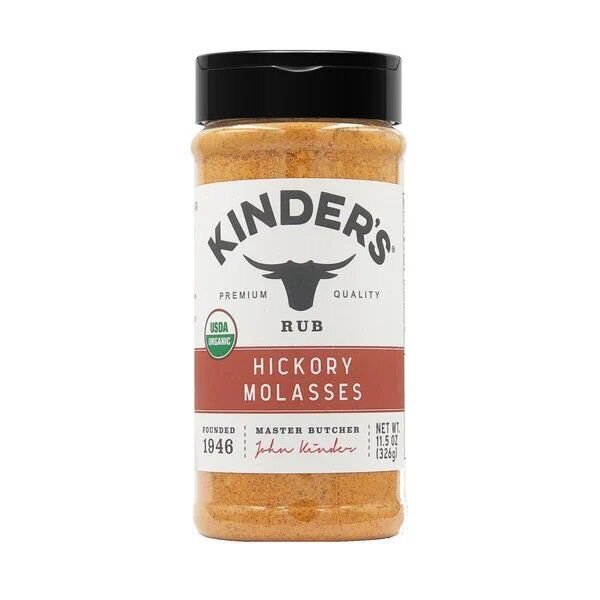 Kinder's Hickory Molasses Seasoning Rub BBQ 11.5 oz Beef Pork Ribs ...