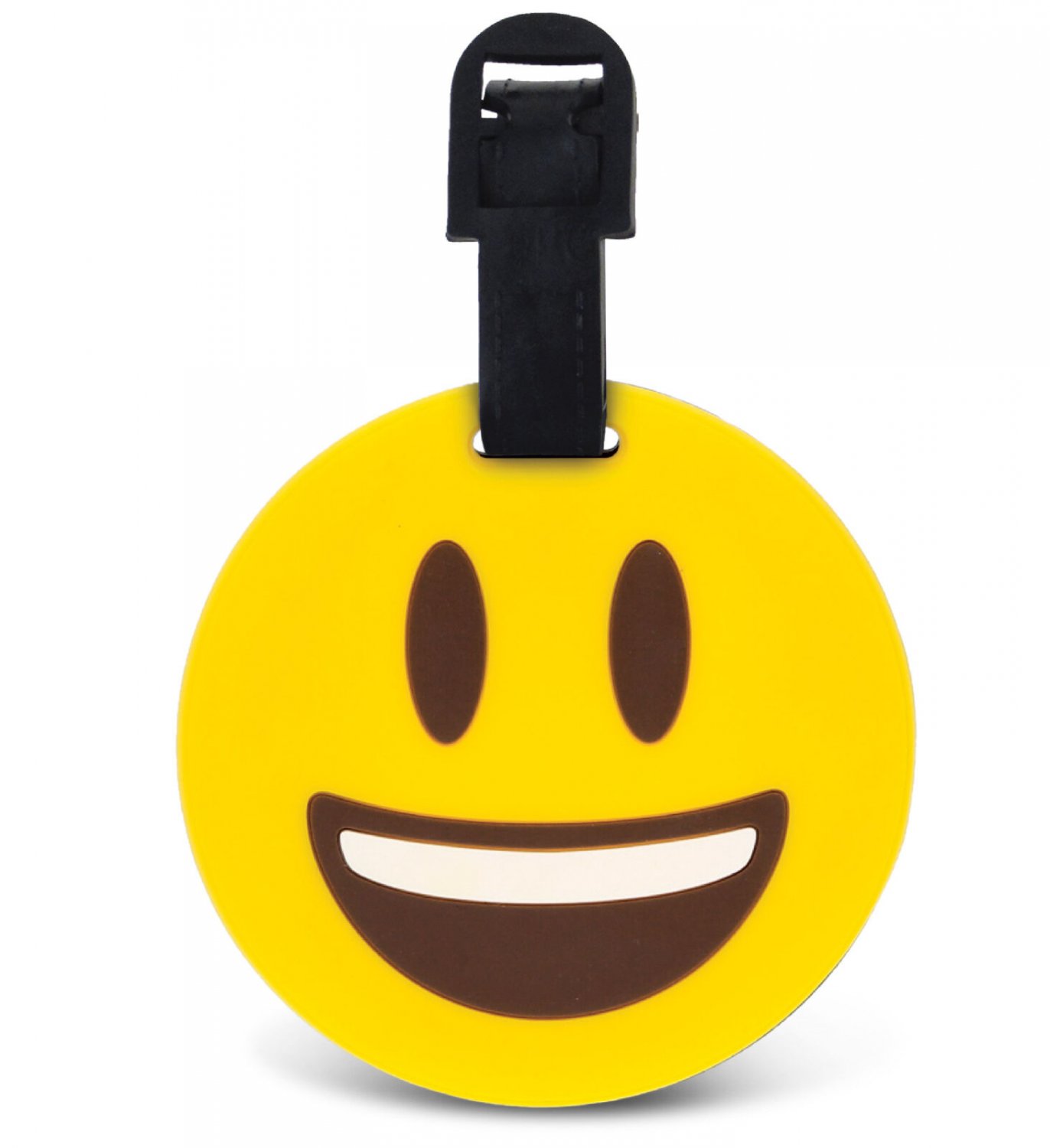 Luggage Tag Smiling Emoji Identification Label Suitcase Backpack ID ...