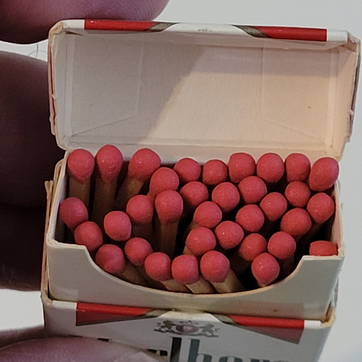 Marlboro Matchstick Box Vintage Original Cigarette Matches 1991 Wood ...