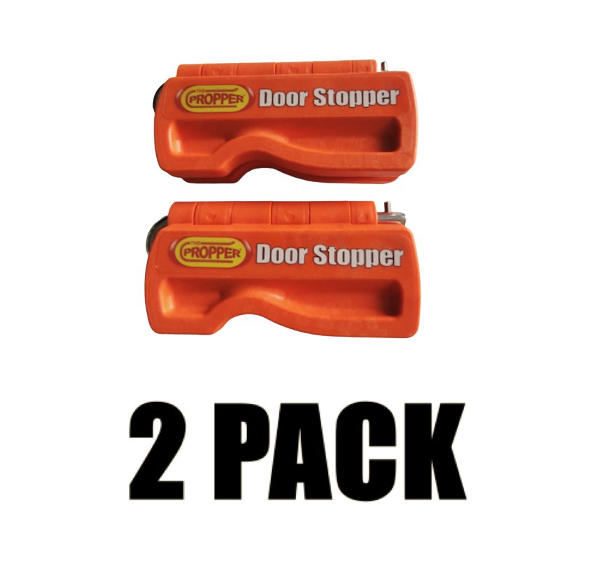 2 PK The Original THE PROPPER Fold Up Door Chock Magnet Stop Wedge Fat Ivan