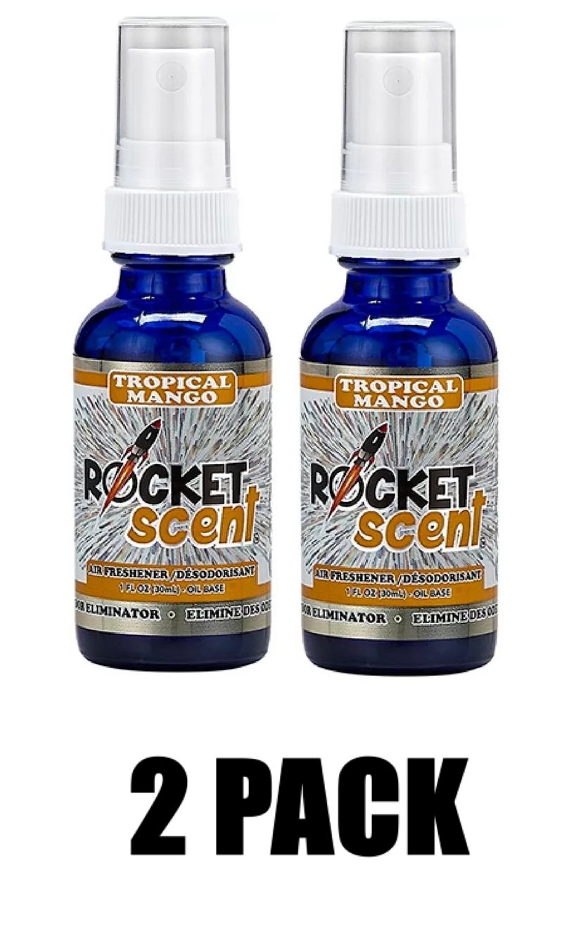 ROCKET SCENT Tropical Mango OIL BASE AIR FRESHENER ODOR ELIMINATOR ...