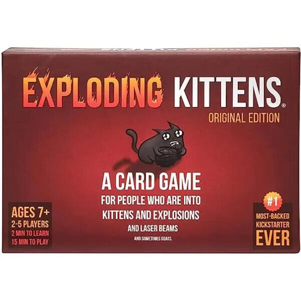 Exploding Kittens Original Edition Card Family Game Night Funny Party ...