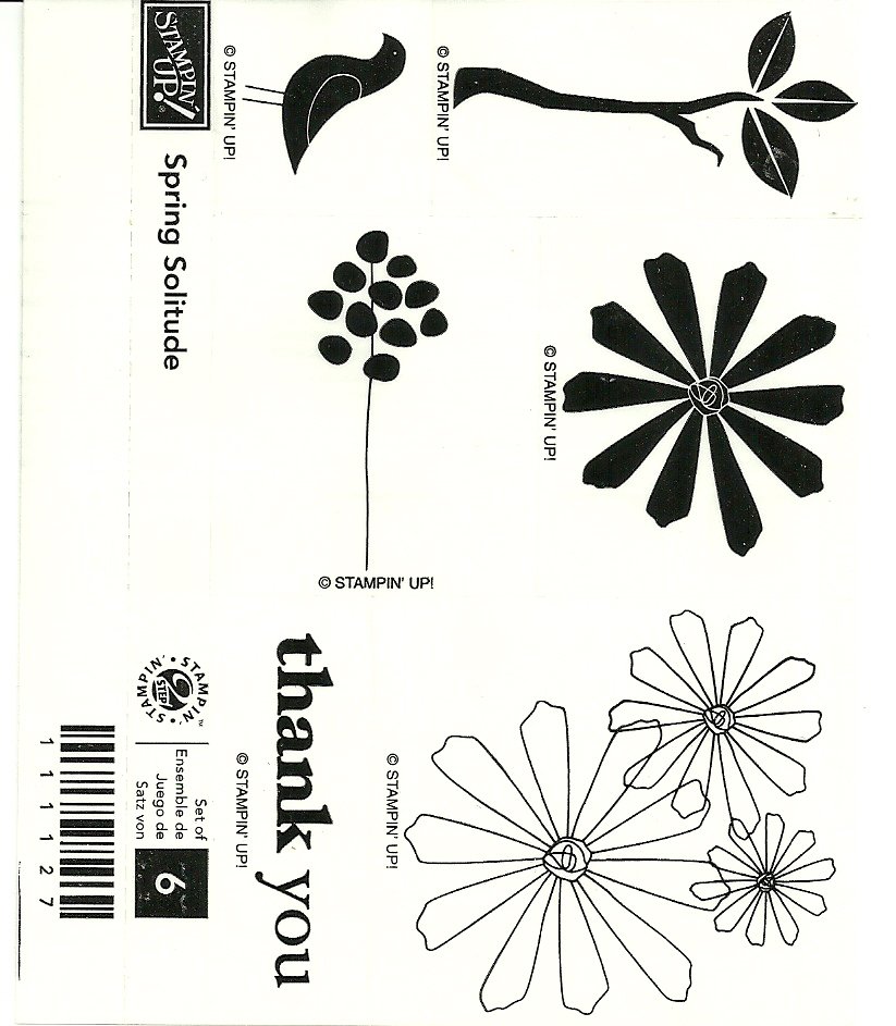 SPRING SOLITUDE - STAMPIN' UP! - Retired Set - NEW UNMOUNTED bird tree