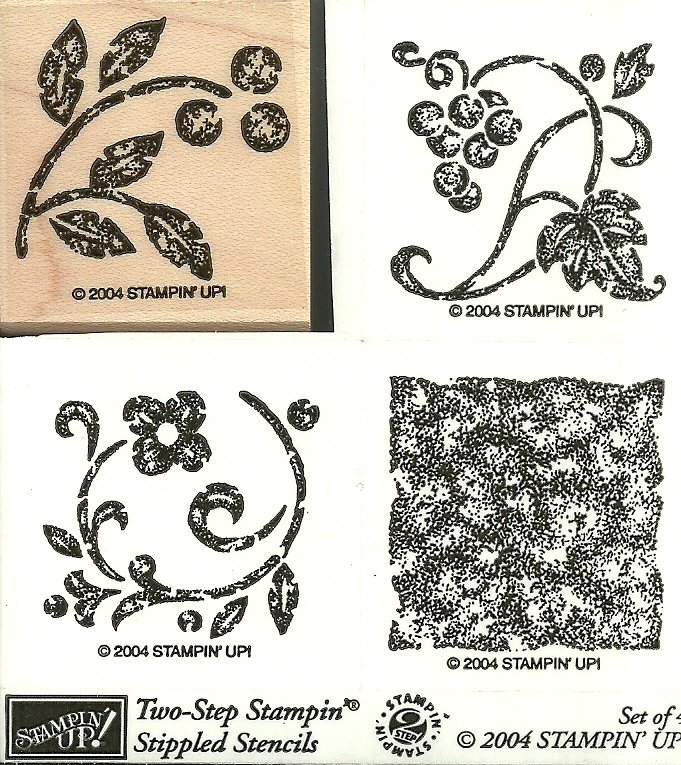 STIPPLED STENCILS - Two-Step STAMPIN' UP! - 2004 Retired Set - 1 ...