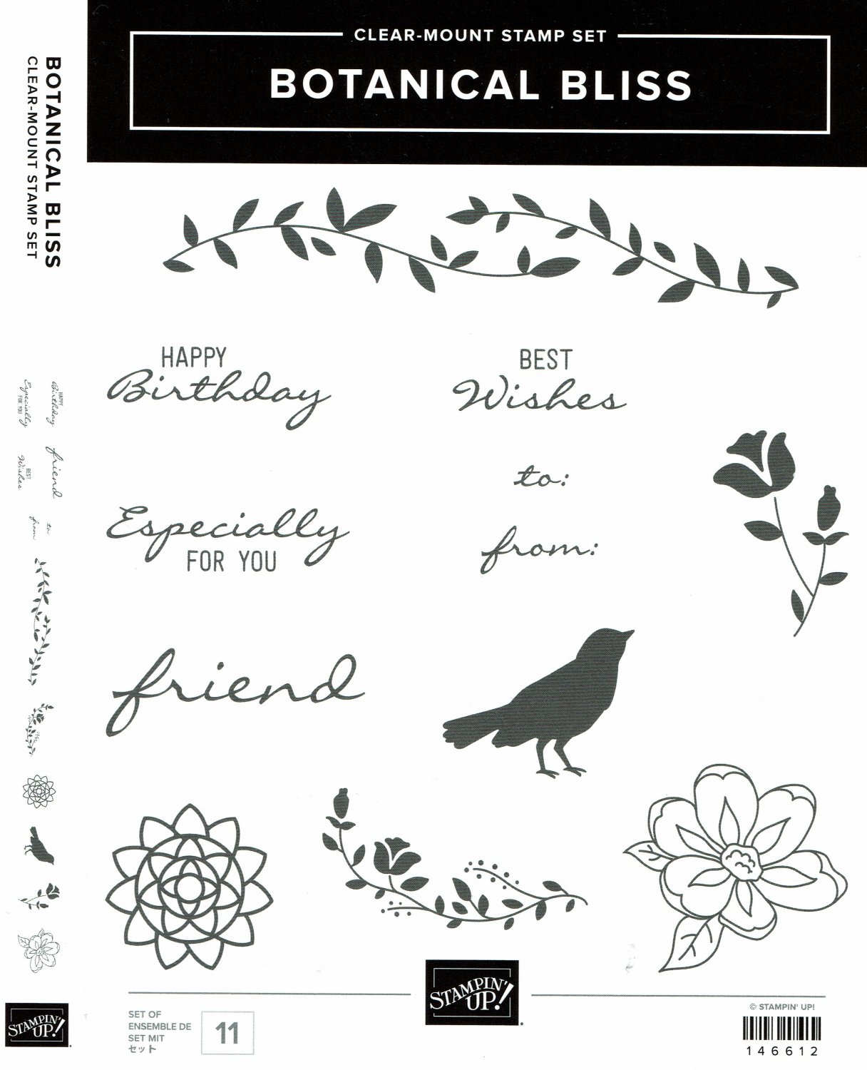 Stampin' Up! BOTANICAL BLISS & BOTANICAL TAGS THINLITS DIES - NEW