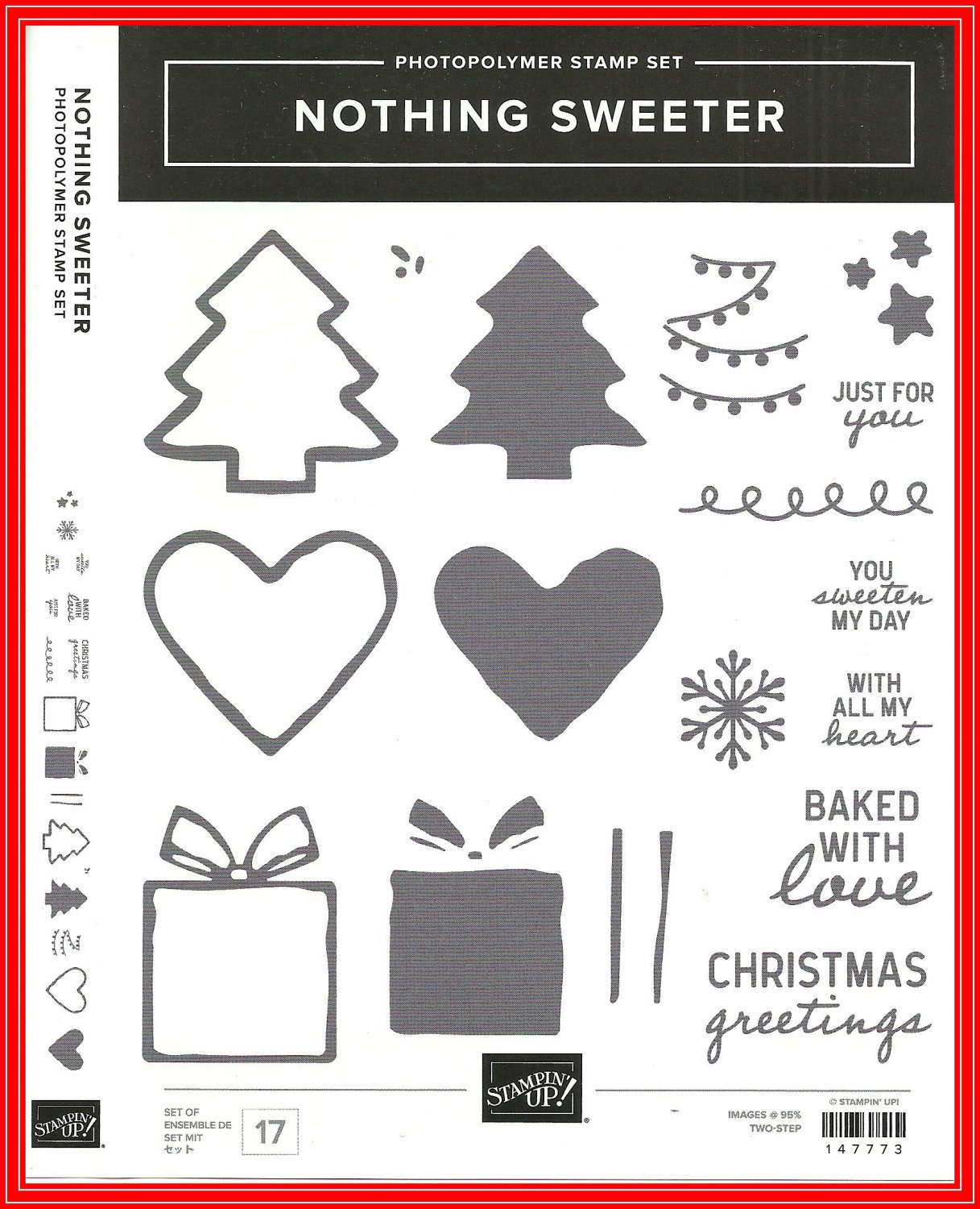 Stampin' Up! NOTHING SWEETER - NEW - PHOTOPOLYMER stamp set