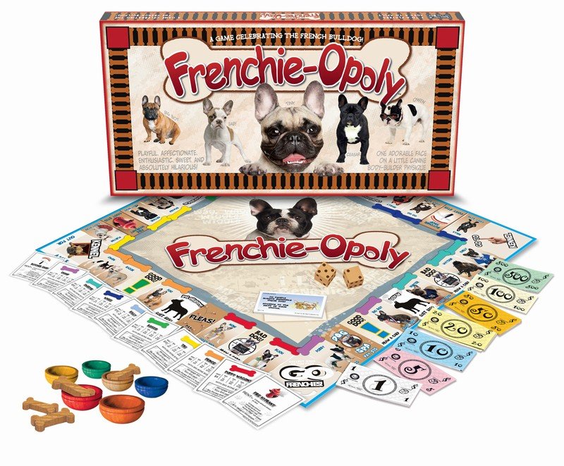 New! Adorable FRENCHIE-OPOLY Board Game