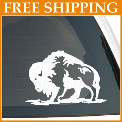 5" AMERICAN BISON BULL Vinyl Sticker Car Window Decal