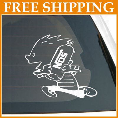 7" NOS NITROUS OXIDE SYSTEM Vinyl Sticker Car Decal