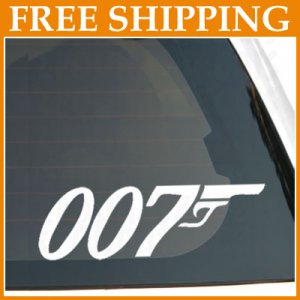 7" JAMES BOND 007 GUN LOGO Vinyl Sticker Car Wall Decal